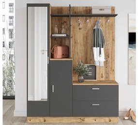 Designová síňová stěna Kailano antracitová