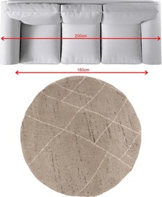 Koberec Royal Nomadic Living 160 cm sand/cream