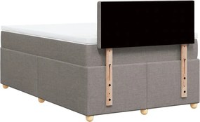 Box spring postel s matrací taupe 120x200 cm textil 3286665