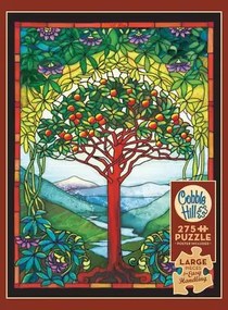 COBBLE HILL Puzzle Vitráž Strom života XL / 275 dílků / od 9 let