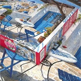 CHERRY PAZZI Puzzle Santorinské Blues / 1000 dílků / 70 x 50 cm