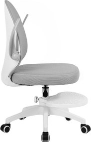 Dětská otočná židle Neoseat JUNI 012 s podnoží — látka, šedá