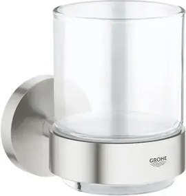 Grohe Essentials - Sklenička s držákem supersteel