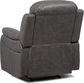 Polohovací křeslo, šedá, látka, TV-4086 GREY