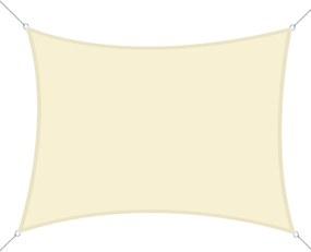 Outsunny Obdélníkový Slunečník 4x6m pro Terasu - UV Ochrana - Krémový Polyester | Aosom