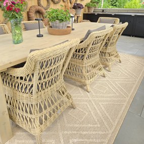 Kusový koberec Patara 4956 Beige – na von aj na doma, 80x150, béžová, chodba / predsieň, Ayyildiz