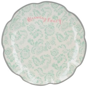 Creative Tops Dezertní keramický talíř Blooming Fancy-20,5x20,5cm