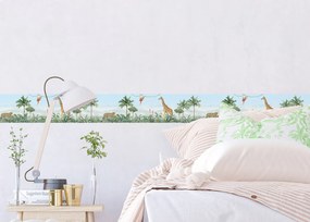 Dětská samolepící bordura na zeď Jungle | 5 m x 13.8 cm | DWBD8177