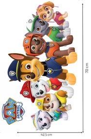 Samolepka na zeď "PAW patrol 3" 70x42,5 cm