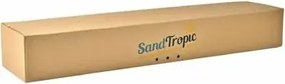 SAND TROPIC Dřevěné pískoviště s lavičkami a příslušenstvím 120x120cm