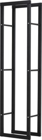 HOMCOM Držák na dřevo Metal 40 x 25 x 150 cm Úložná pomůcka na dřevo Ocelový rám až do 100 kg Přístřešek na dřevo Venku Dřevěný rack pro zahradu a te…