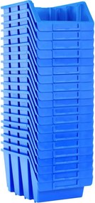Stohovatelné úložné zásobníky 20 ks modré plast 146285