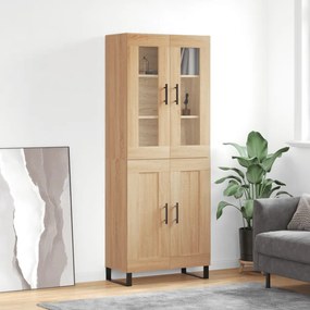 Skříň highboard dub sonoma 69,5 x 34 x 180 cm kompozitní dřevo 3198364