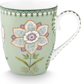 Pip Studio Lily &amp; Lotus sada na čaj pro jednoho 350 ml, zelená (Sada na čaj pro jednoho v dárkové krabičce)