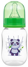 Láhev s obrázkem Akuku 125 ml panda zelená Zelená