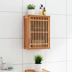 vidaXL Nástěnná koupelnová skříňka 42x23x60 cm masivní ořechové dřevo [350357]