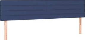 Box spring postel s matrací modrá 200x200 cm textil 3140167