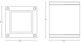Zambelis E270 - Venkovní bodové svítidlo 1xGU10/35W/230V IP65 bílá