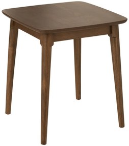 OnaDnes -20% Hnědý dřevěný odkládací stolek J-line Woden 45 x45 cm