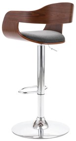 Barová židle překližka a šedý textil - Default Title