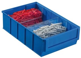 Allit Plastový regálový box ShelfBox typ D - 183 x 300 x 81 mm, 8 ks, modrý