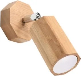 Nástěnné svítidlo SOLLUX Zeke GU10 1x40W bez zdroje dub SL.1028