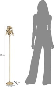 Kovový svícen Flowy 118 cm zlatý