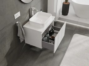 Mexen Orio, koupelnová skříňka 70 cm, 1 zásuvka, bílá lesklá, 91A10-07047-1-BF00