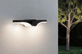 P 94766 LED venkovní nástěnné svítidlo Pekana IP44 300x130mm 3000K 2x6W 230V antracit hliník - PAULMANN