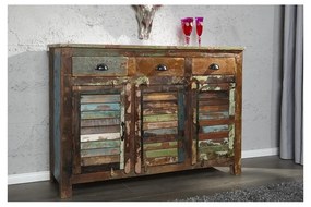 Massive home | Barevná komoda z masivu Avadi 125 cm reycklované dřevo