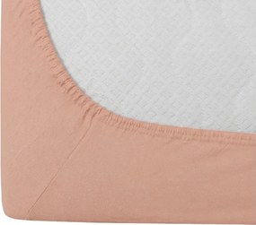 Jersey prostěradlo BASIC meruňkové 90 x 200 cm