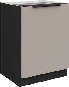 Kuchyňská linka ARIA cb | 390 cm | UNI dvířka | ANTI FINGERPRINT povrch | černá/béžová