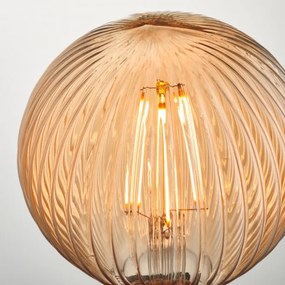 Brilliant 80179 Skleněná LED žárovka E27 G125 Filament GLOBE ribbed