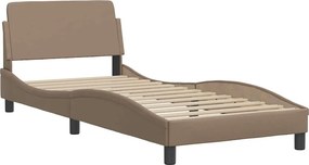 Rám postele bez matrace Hvar cappuccino 80 x 200 cm umělá kůže 3207964