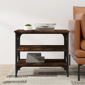 Odkládací stolek kouřový dub 55 x 38 x 45 cm kompozitní dřevo - Default Title