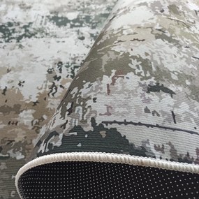 DY Šedozelený koberec s abstraktním vzorem Horeca-New 123 Rozměr: 60x100 cm