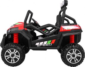 Ramiz Terénní bugina Grand Buggy Lift pro děti červená + pohon 4x4 + dálkové ovládání + MP3 + LED