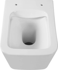 Gamma Mut, závěsná WC mísa 51x36 cm Rimless s pomalu padajícím sedadlem, bílá lesklá, GMA-MUT-202