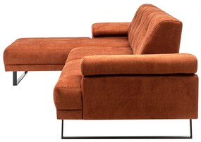 Hanah Home Čtyřmístná pohovka MUSTANG oranžová levá 560ARE1217
