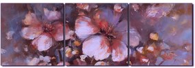 Obraz na plátně - Květ mandlí, reprodukce ruční malby - panoráma 5273FB (90x30 cm)