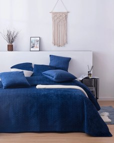 Sametový přehoz Silky Touch 220x240cm royal blue