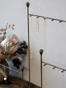 Bronzová antik závěsná šperkovnice na šperky a řetízky Vio - 33*6*65 cm