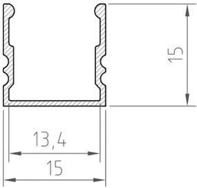 LED lampa do nástěnných panelů MINI Délka/výkon: 80cm/8W, Barva světla: Teplá 3000K