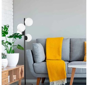 Designová stojanová lampa Qunsia 130 cm černá
