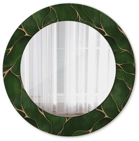 Kulaté dekorativní zrcadlo Abstraktní list fi 50 cm