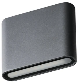 T-LED 106484 Přisazené LED svítidlo GARTO 8W-GR černé