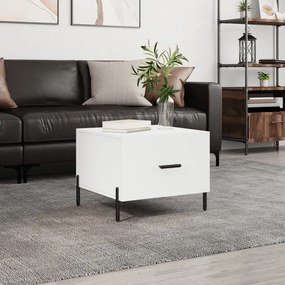 vidaXL Konferenční stolek 50 x 50 x 40 cm kompozitní dřevo [829422] Barva: Bílá