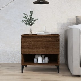 vidaXL Odkládací stolek 50 x 46 x 50 cm kompozitní dřevo [819550] Barva: hnědý dub