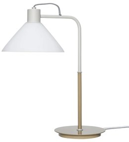 Bílá stolní lampa se skleněným stínidlem (výška 44 cm) Spot – Hübsch