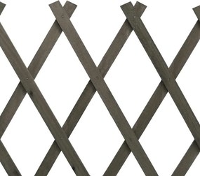 Zahradní trelážový plot šedý 150 x 80 cm masivní jedle 314827